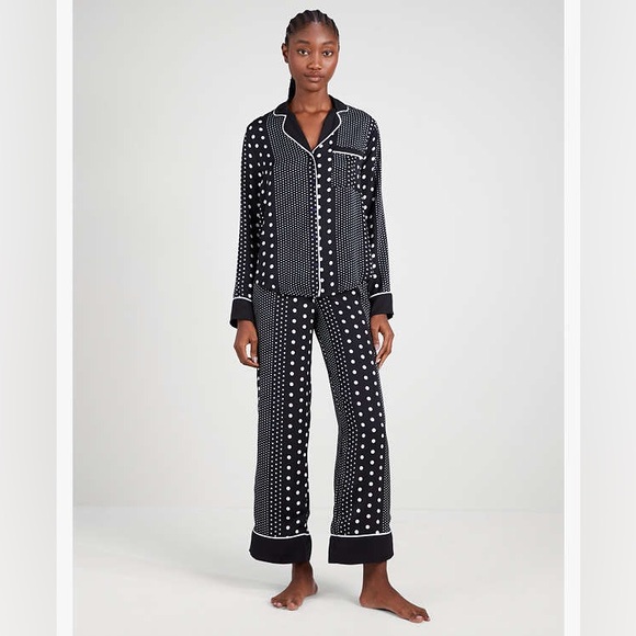 kate spade | Intimates & Sleepwear | Kate Spade Long Pajama Set Black ...